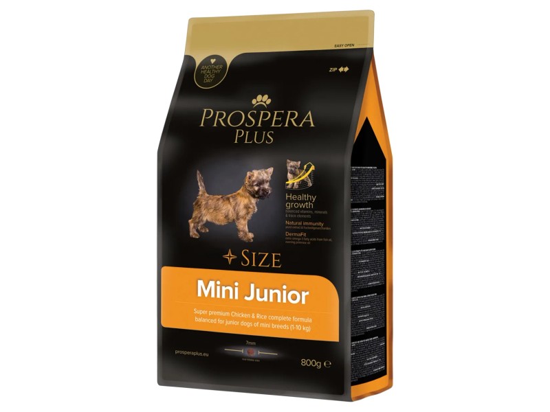 Prospera Plus Granule pre psov Mini Junior kura s ryžou, 800 g