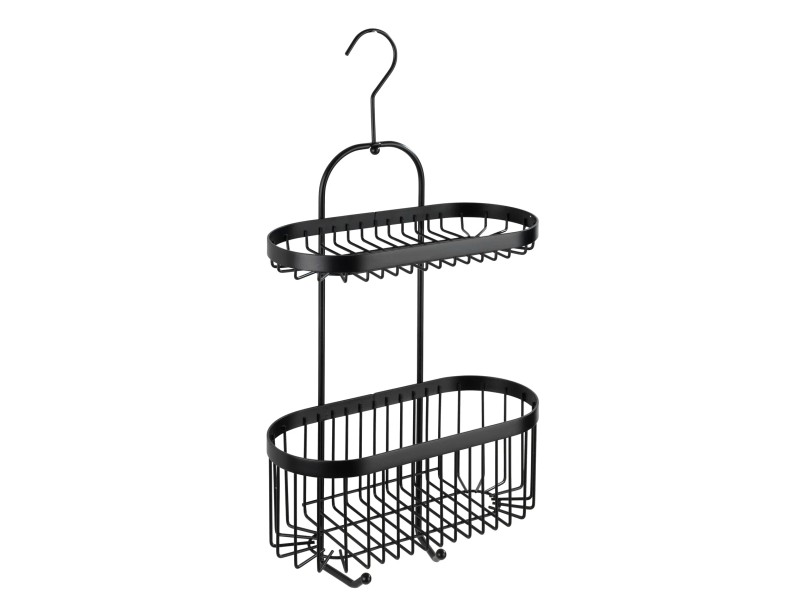 Wenko Závesný košík do sprchy Classic Plus Black, čierna, 26,5 x 47 x ...