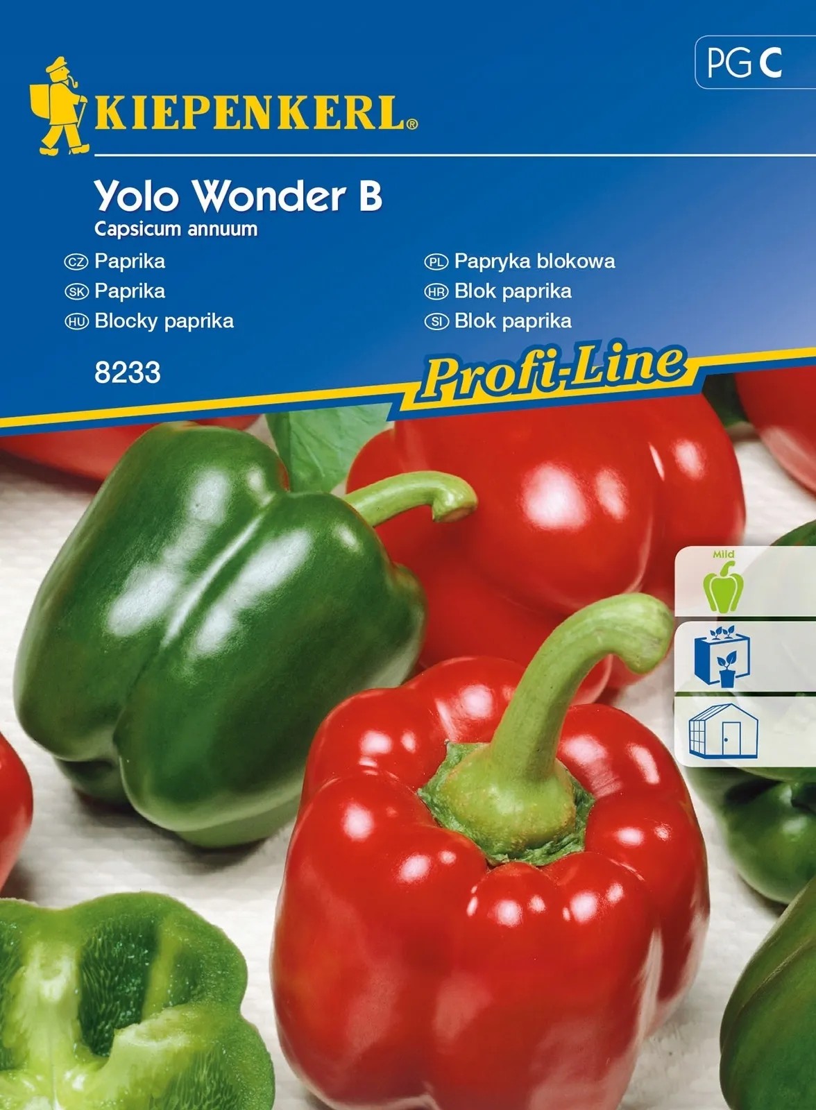 Kiepenkerl Paprika (Capsicum annuum) Yolo Wonder B