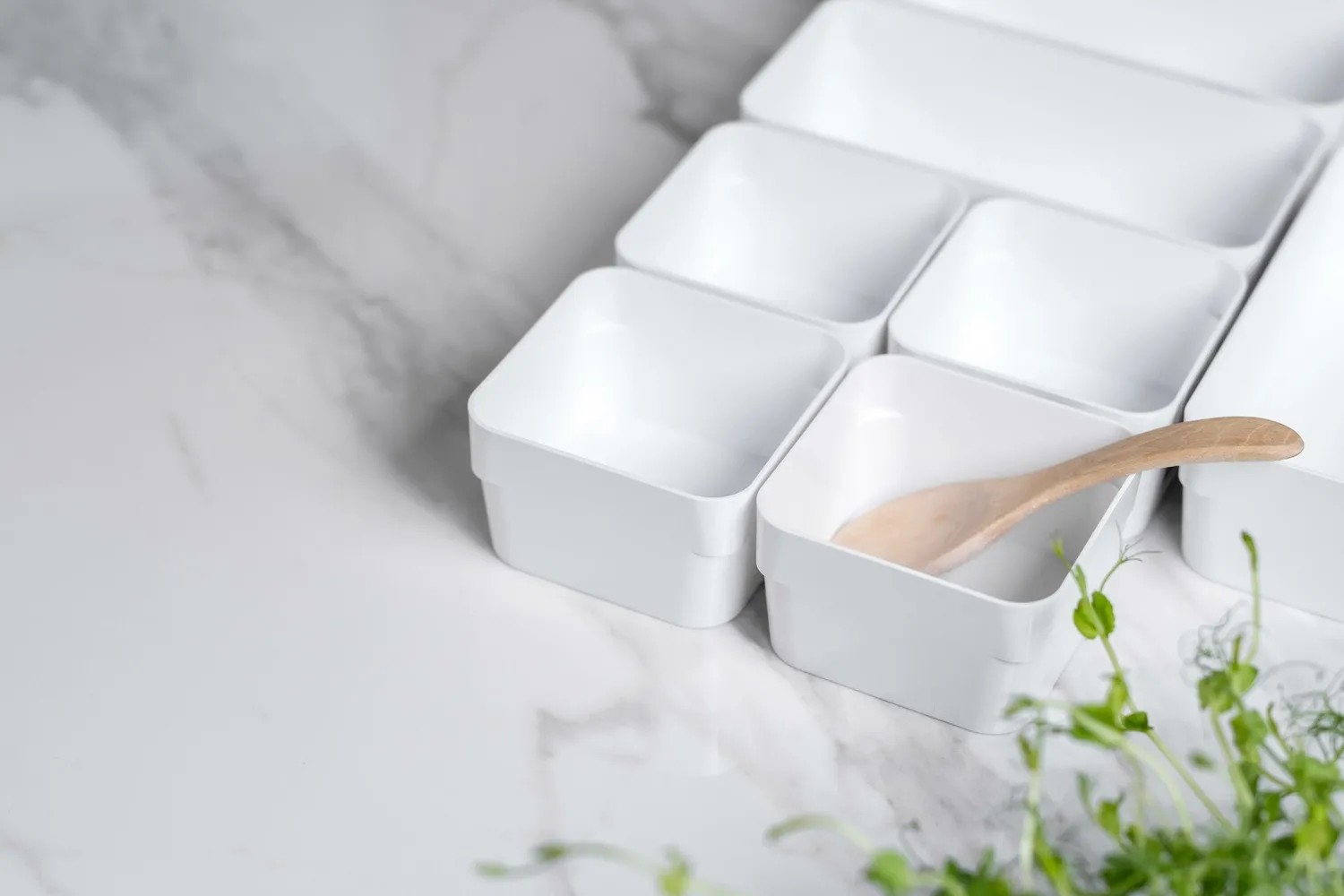 SmartStore Organizér Compact Sort biely 10 x 10 x 6 cm