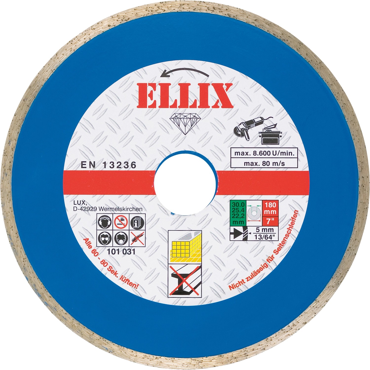 Diamantový rezný kotúč na obklady 180 mm nakúpiť v OBI