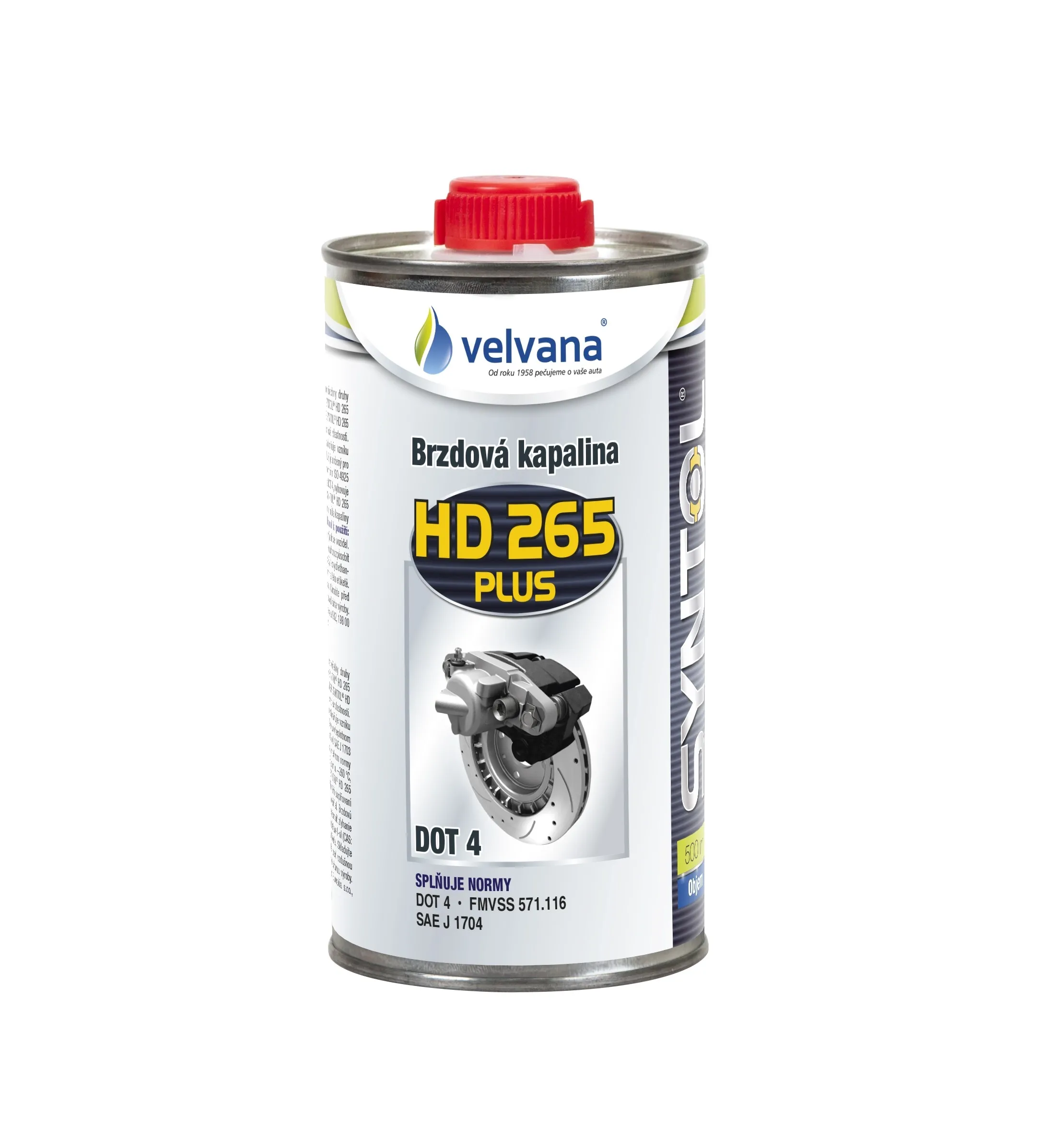 Velvana Brzdová kvapalina SYNTOL HD 265 Plus (DOT 4, VW TL 766/X) 500 ...