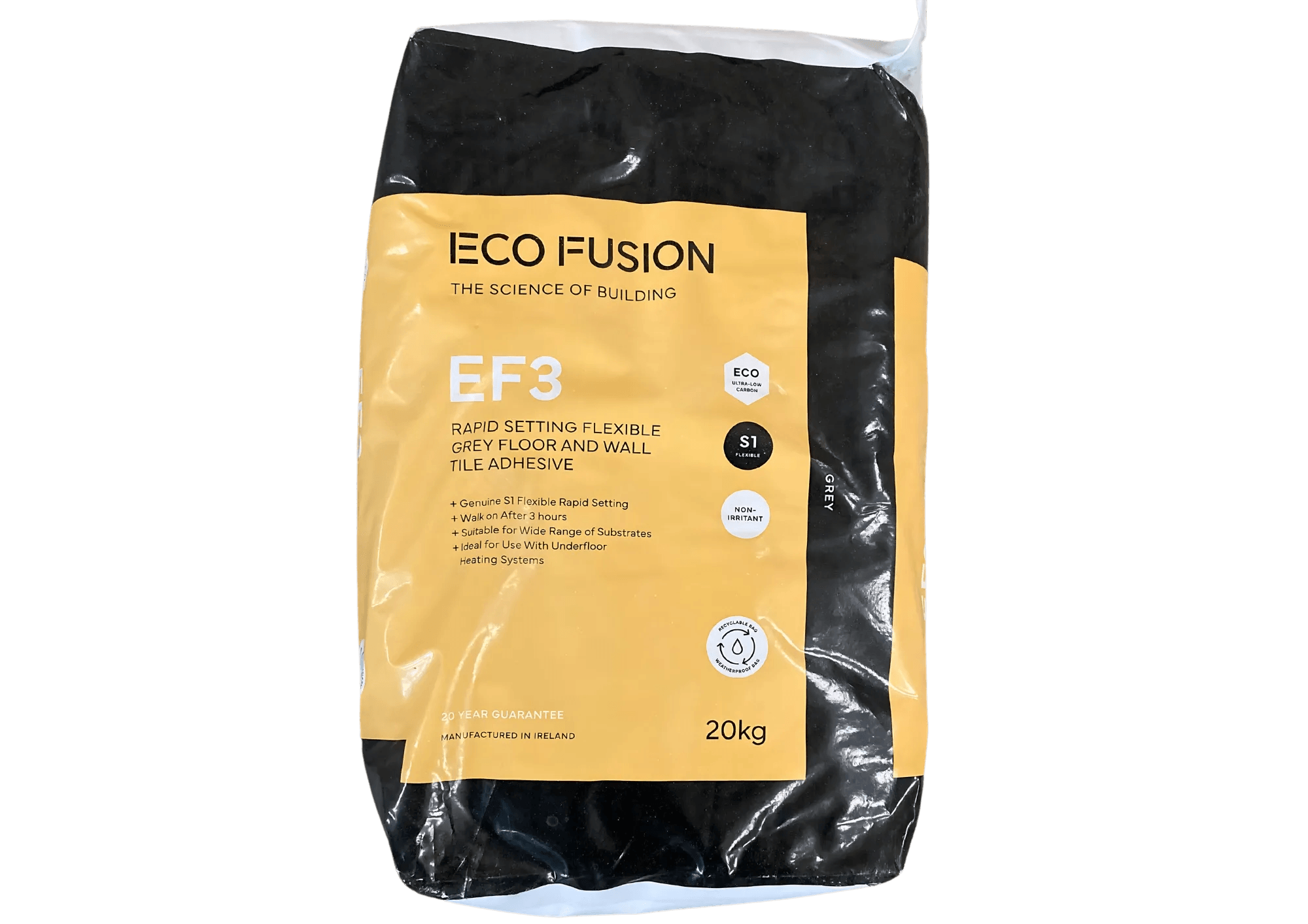 Eco Fusion Rýchlotvrdnúce ekologické flexi lepidlo EF3 Rapid, sivé 20 kg
