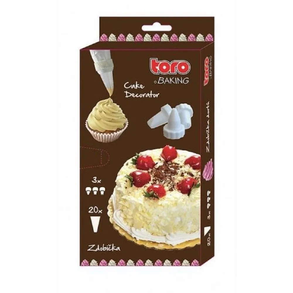 Toro Zdobiace vrecko 20 ks + trysky 3 ks