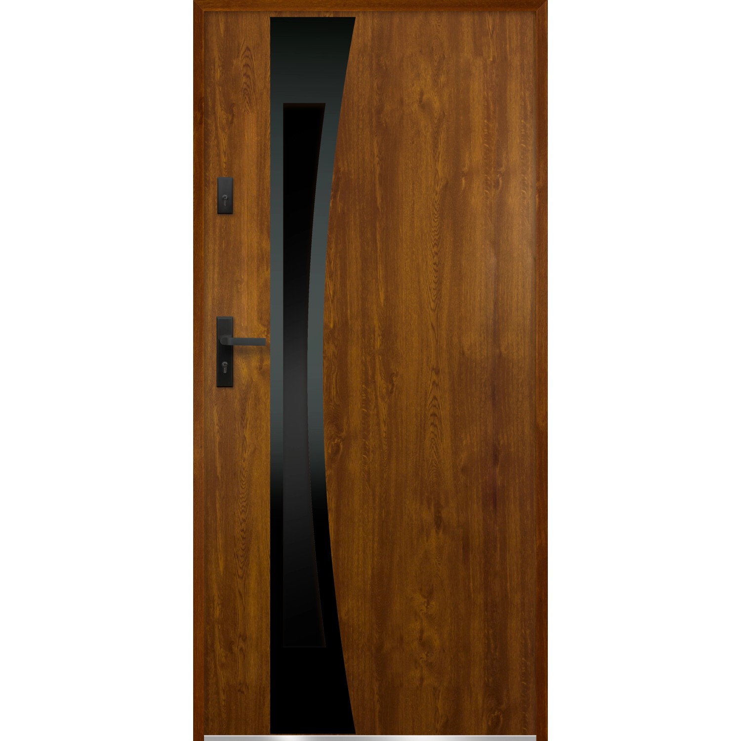 O.K. DOORS Oceľové vchodové dvere TEJA P55 zlatý dub 90 P nakúpiť v OBI