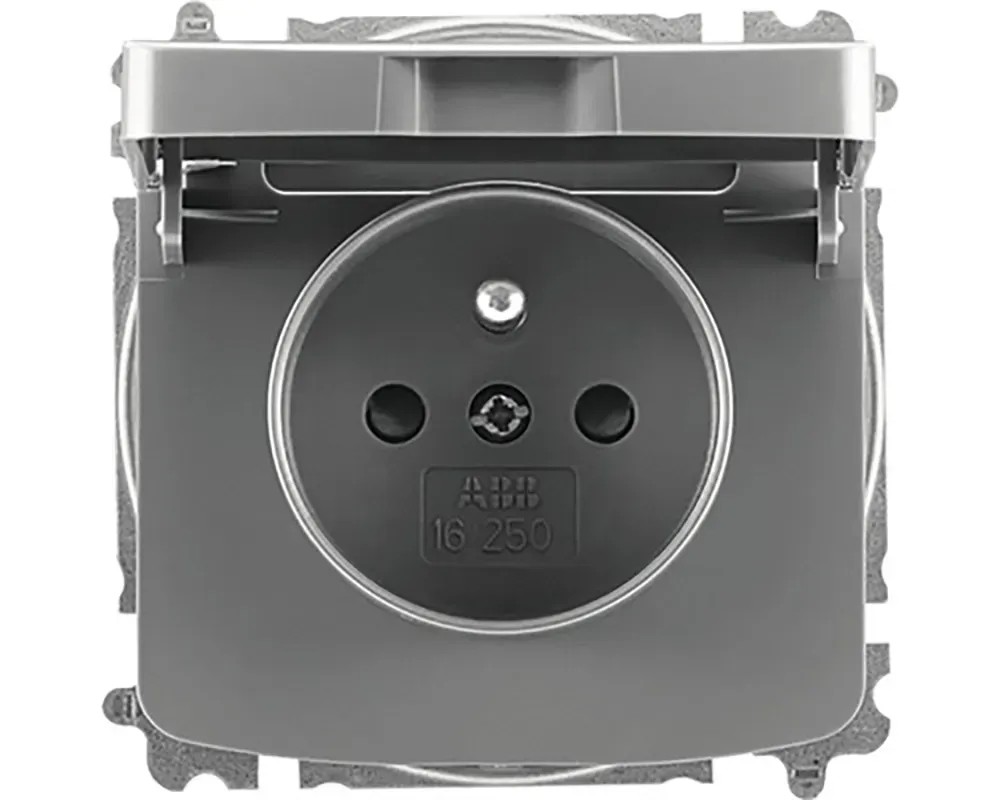 ABB 1násobná zásuvka s krytom TANGO 6619A-A06397 S2 dym.sivá 40,3x73,8x73,8 mm nakúpiť v OBI
