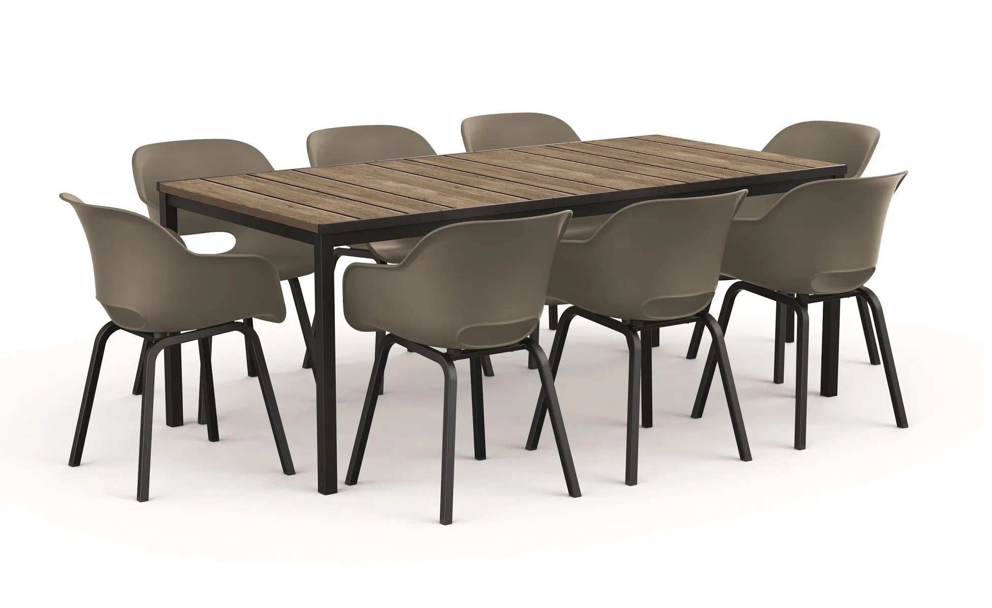 KETER Záhradný jedálenský stôl Porto 200, ashwood, 200 x 95 x 75 cm ...