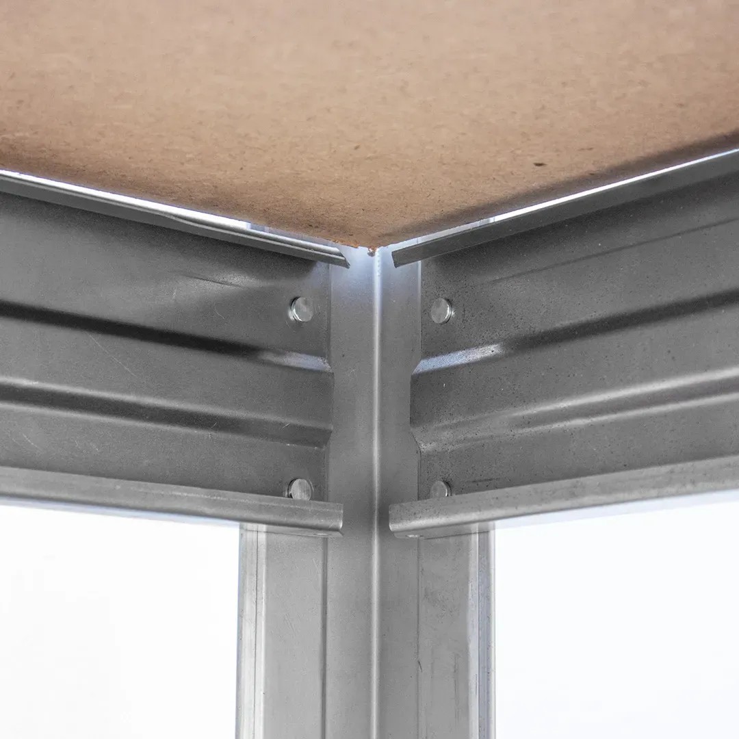 AR Shelving Kovový regál RIVET Bullrack, 4 police, 600 kg, 200 x 200 x ...