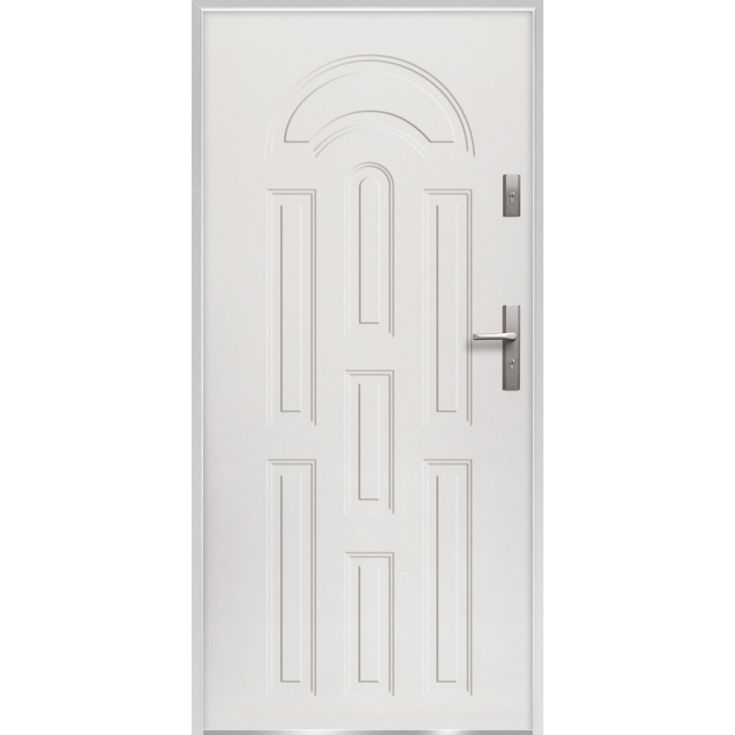 O.K. Doors Vonkajšie oceľové vchodové dvere AZZURO, biele, 90 Ľ nakúpiť v OBI