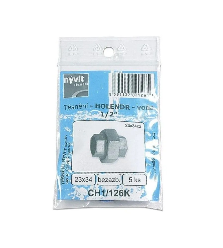 Tesnenie Nývlt Tesnenie pre vodovod.skrutkovanie-holender 1/2", 5 ks ...