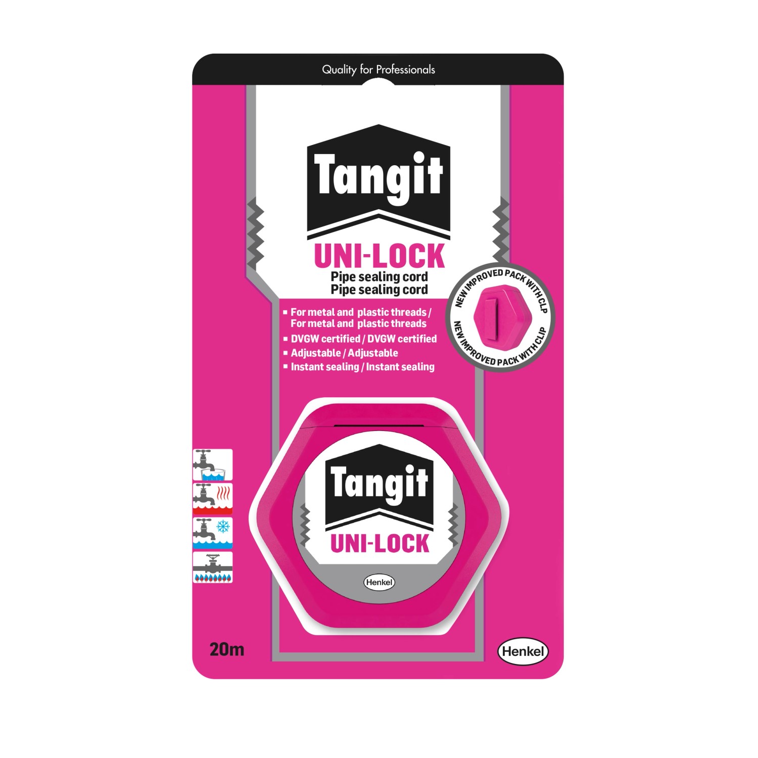 Tangit Tesniace vlákno na závity Uni Lock 20 m nakúpiť v OBI
