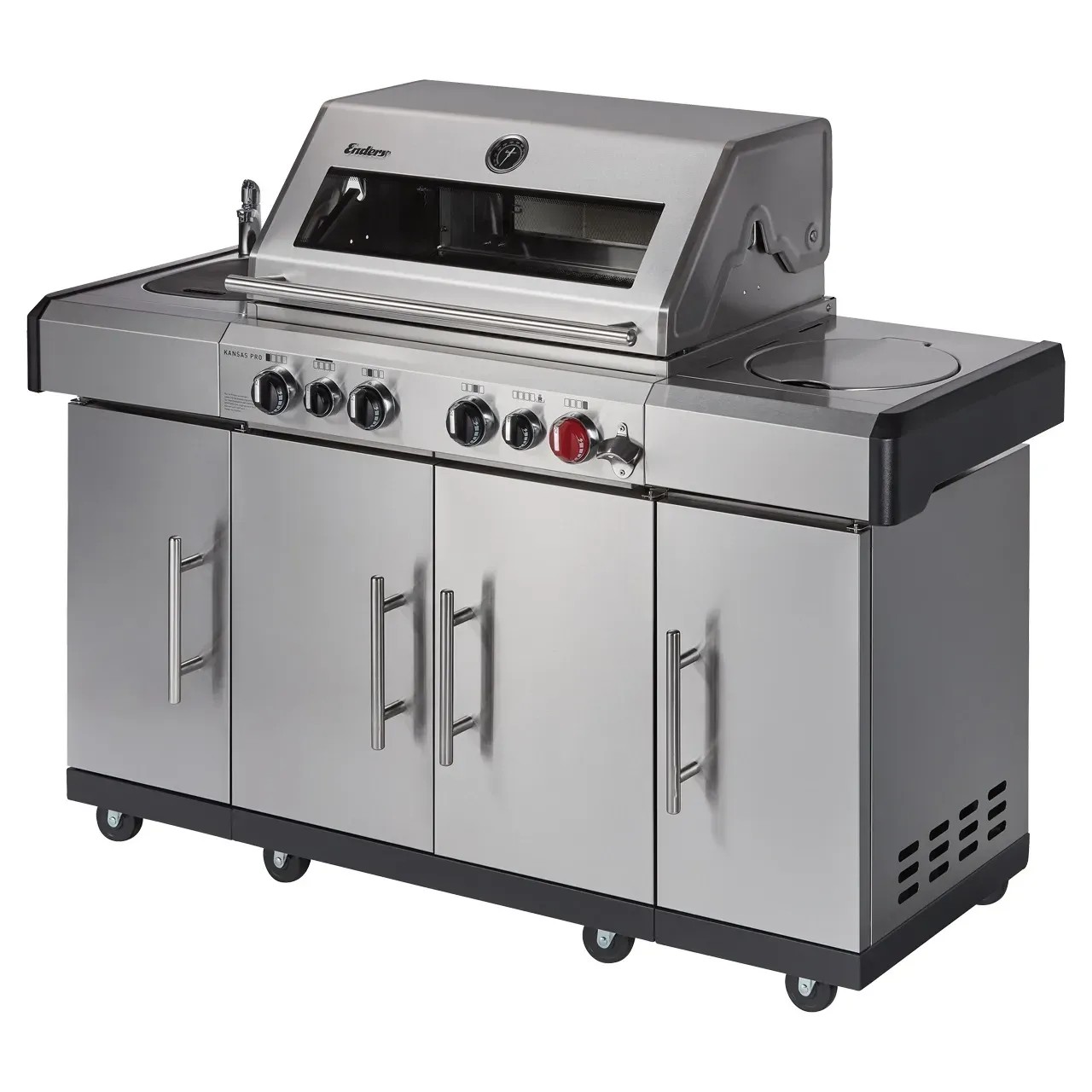 Enders Plynový gril Kansas Pro 4 SIK Profi Turbo, 118 x 153 x 64 cm ...