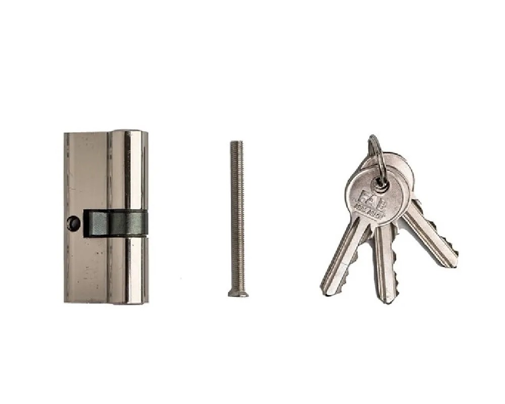 FAB Stavebná cylindrická vložka FAB1HOME 30/35, 3 kľúče, lesklý nikel ...