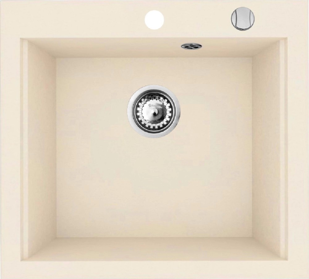 Pyramis Granitový drez Siros 1B, vanilla, 57 x 51,5 cm nakúpiť v OBI