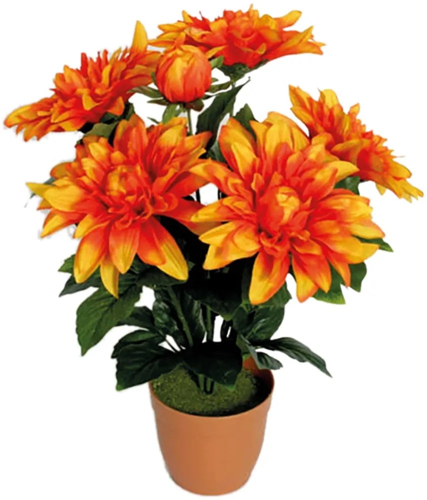 NOHEL GARDEN Umelý kvet Jirinka JESEŇ X6 aranžmán 6 kvetov v kv. 42 cm
