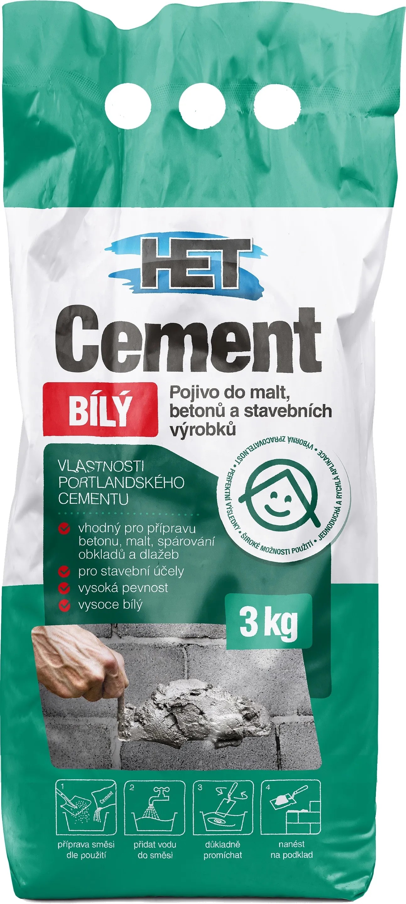 HET Cement biely 3 kg nakúpiť v OBI