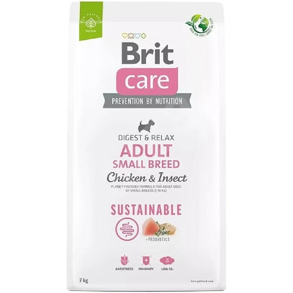 Brit Care Granule pre psov Sustainable Adult Small Breed s kuracím a ...
