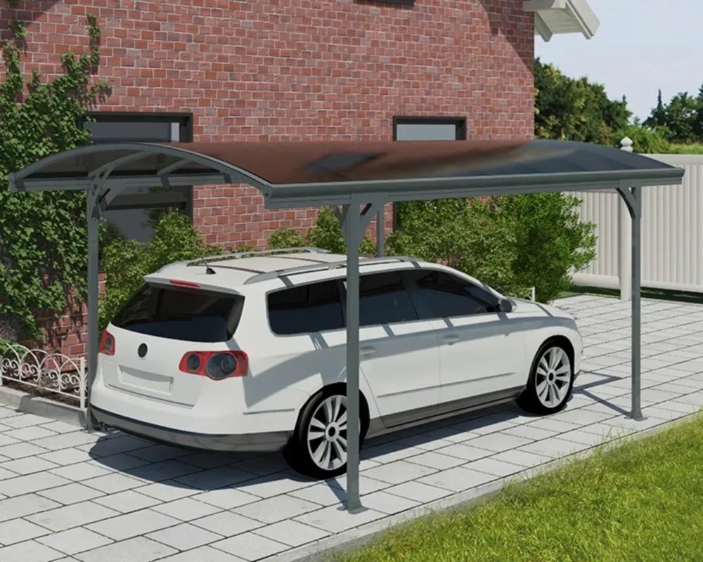 Tepro Prístrešok na auto Vitoria 5000 antracitový 290 cm x 500 cm x 240 ...