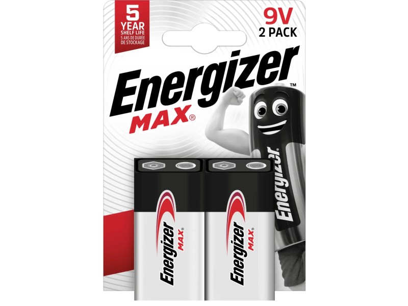 Energizer Alkalická batéria Max 6LR61 9V, 2 ks nakúpiť v OBI