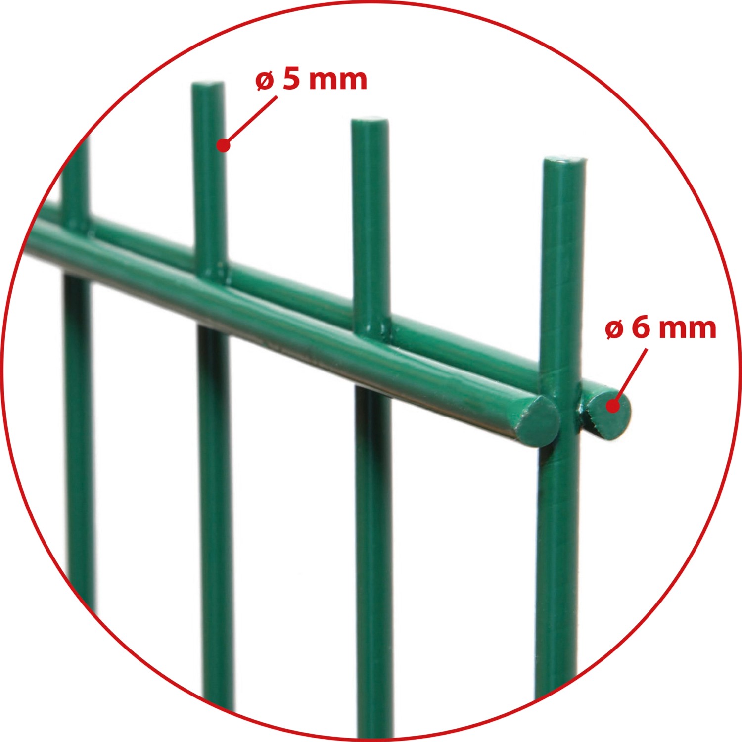 Floraworld Drôtený plotový panel, dvojitý 6/5/6, zelená, 203 x 201 cm ...