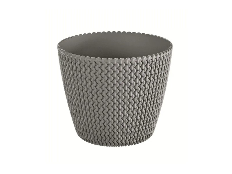Prosperplast Kvetináč Splofy 15,7 cm, sivý kameň