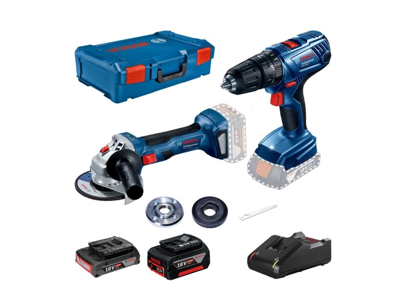 Bosch Sada aku náradia GSB180 + GWS180 + GBA18V 2.0Ah/4.0Ah + GAL18V-40 ...