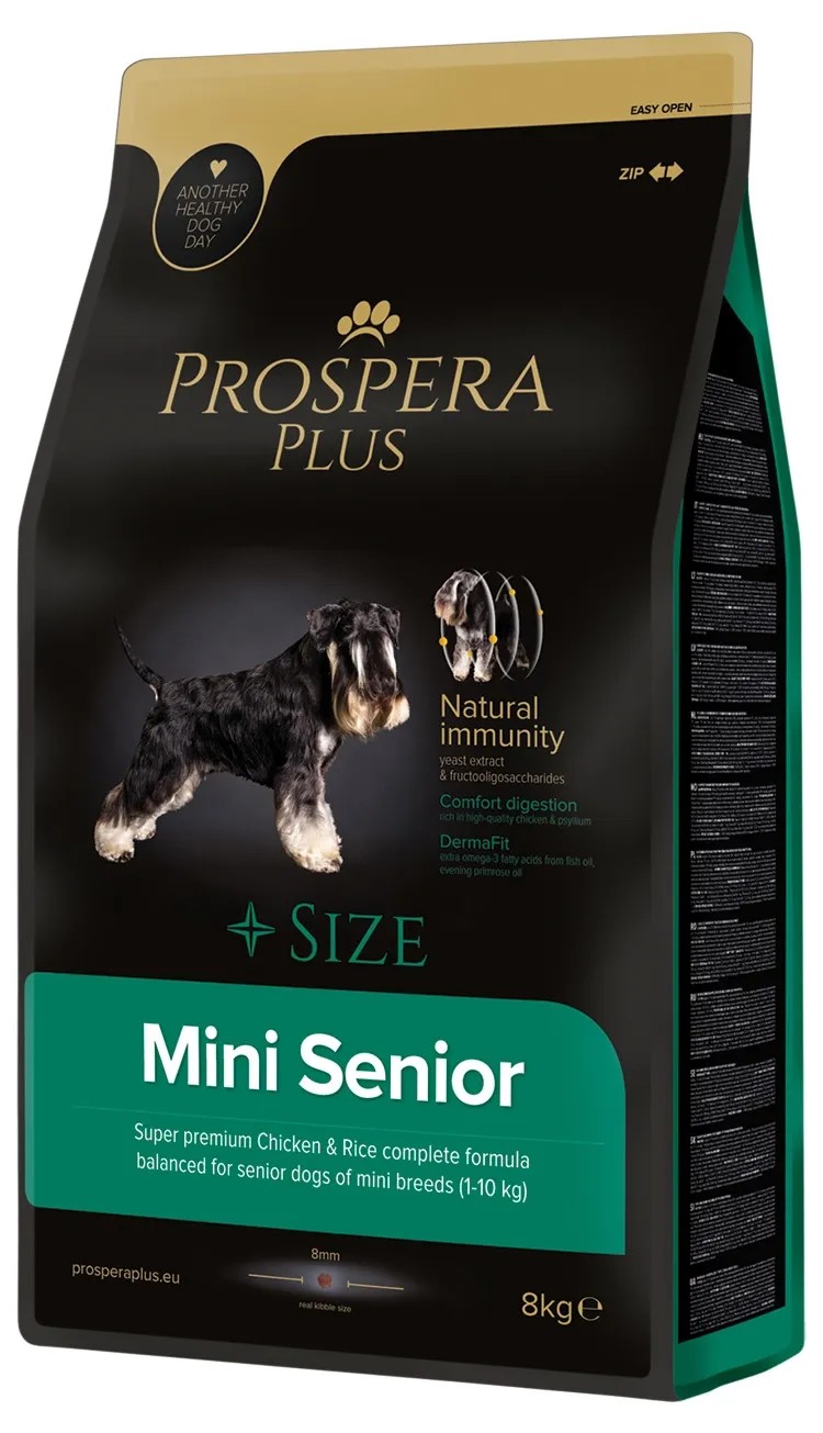 Prospera Plus Granule pre psov Mini Senior kura s ryžou, 8 kg