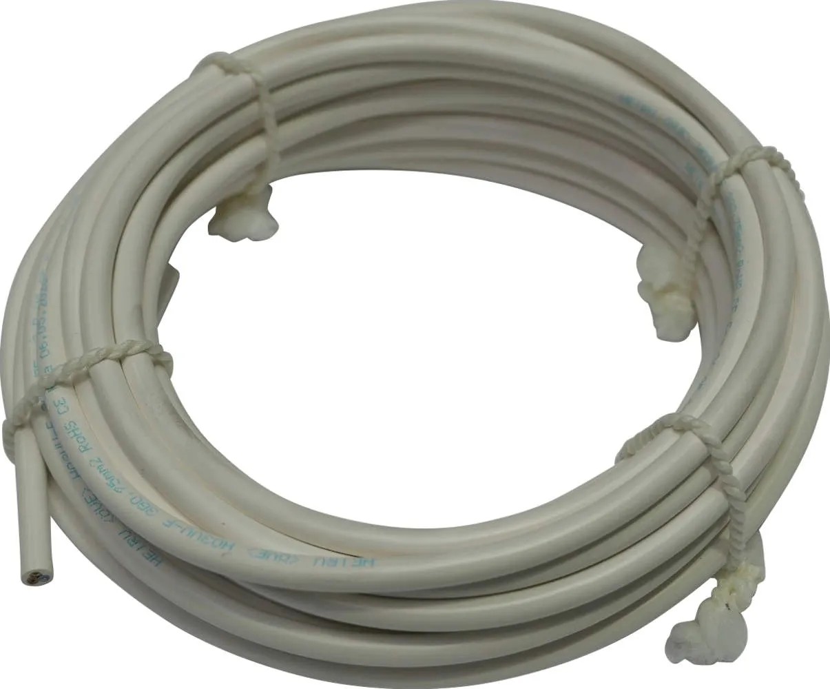 Silový kábel H03VV-F 3Gx0,75, biela, balenie 10 m