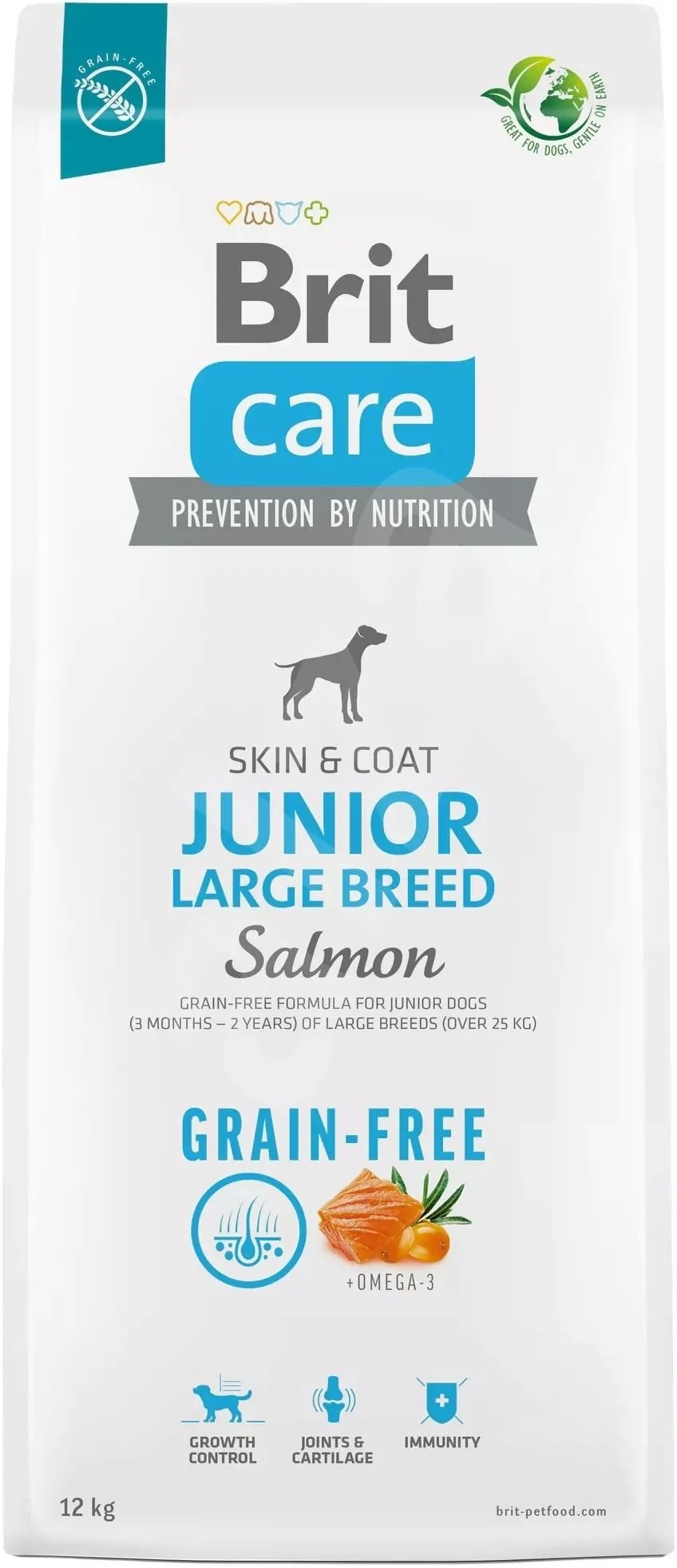 Brit Care Granule pre psov Grain-Free Junior Large Breed s lososom a ...