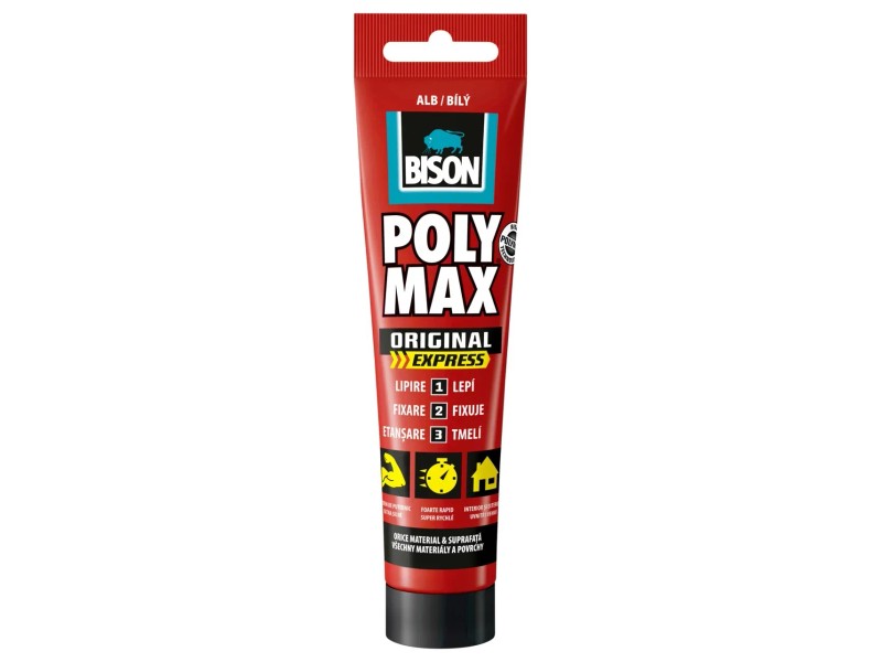 BISON Lepidlo montážne POLY MAX express white 165 g
