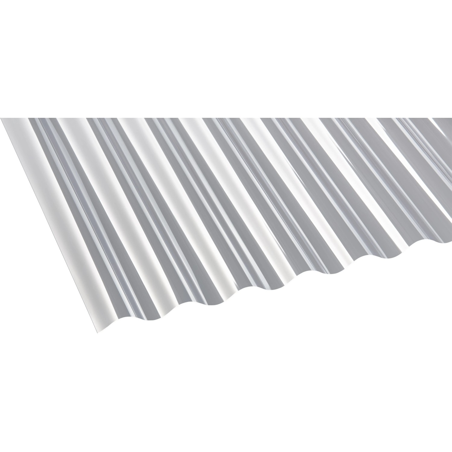 Gutta Vlnitá doska Guttagliss PVC vlna, 0,8 mm, 76/18, číra, 200 x 90 cm