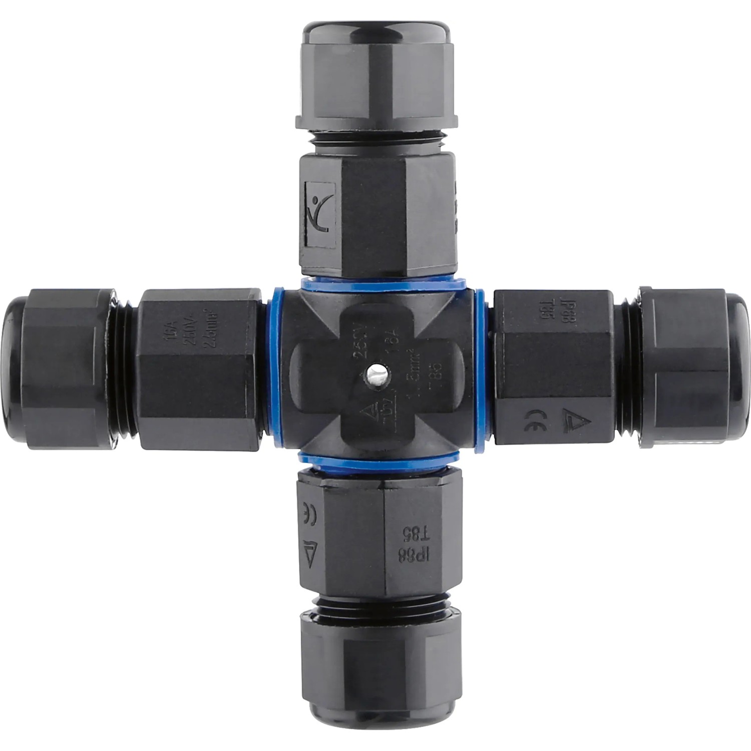 Vodotesná káblová spojka "X", IP68, 3x 0,75-1,5 mm2, 250V/16A nakúpiť v OBI