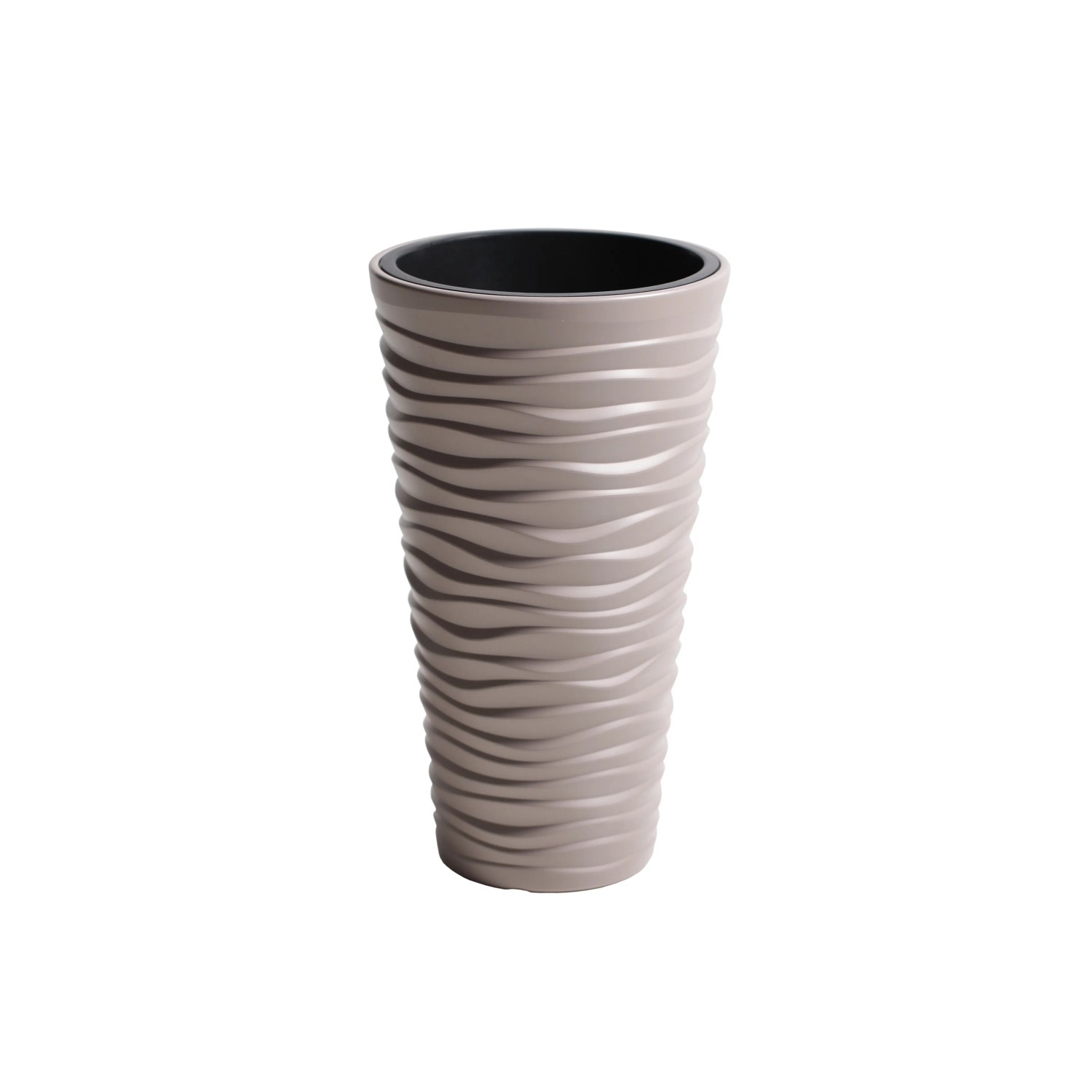 Prosperplast Kvetináč Sand Slim s vkladom, mocca, 34,9 cm