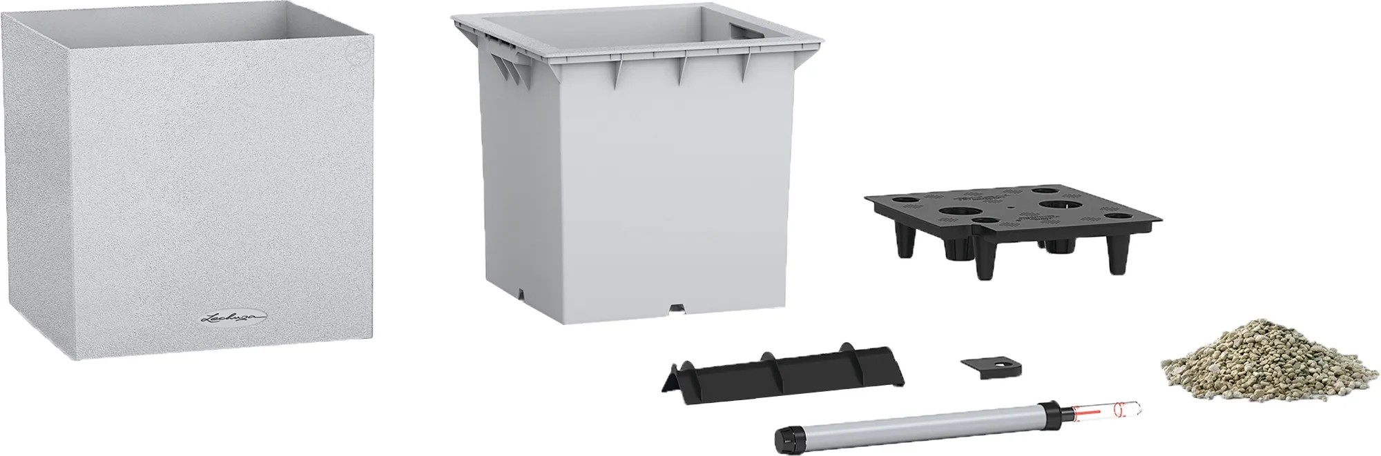 Lechuza Kvetináč Canto Stone Low 30 biely, 300 x 300 x 560 mm nakúpiť v OBI