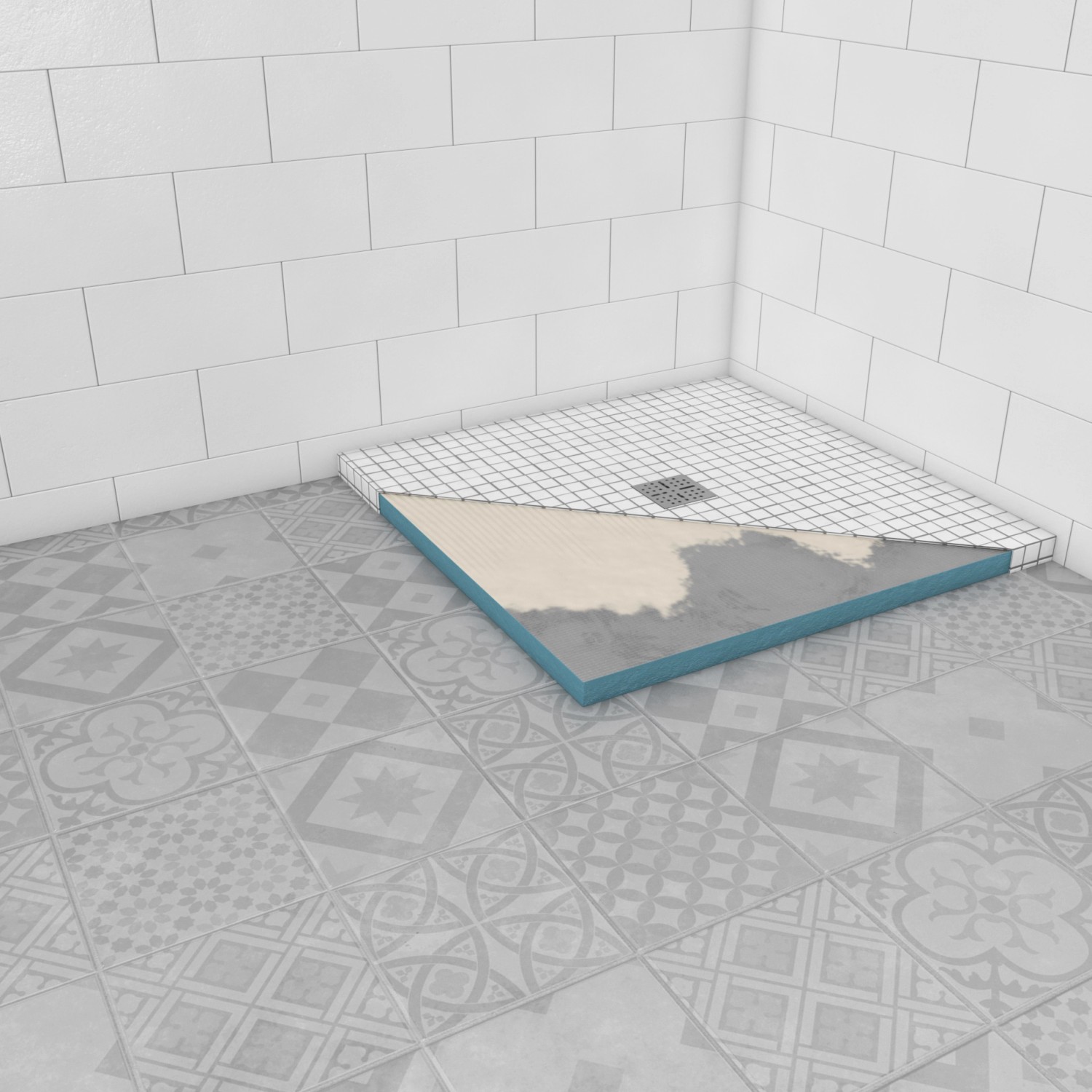 Aurlane Obložiteľný panel do sprchy 90 x 90 cm nakúpiť v OBI