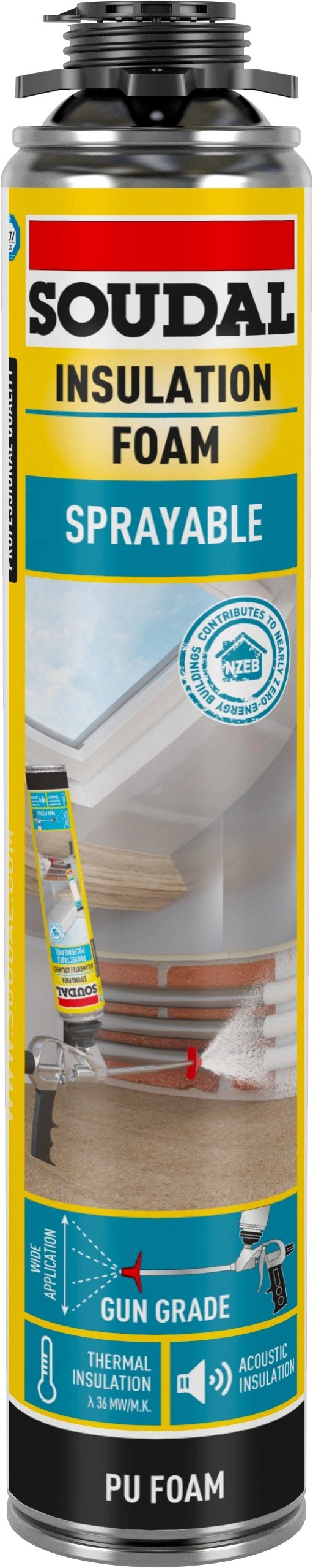 Soudal Striekateľná izolačná pena 700 ml nakúpiť v OBI
