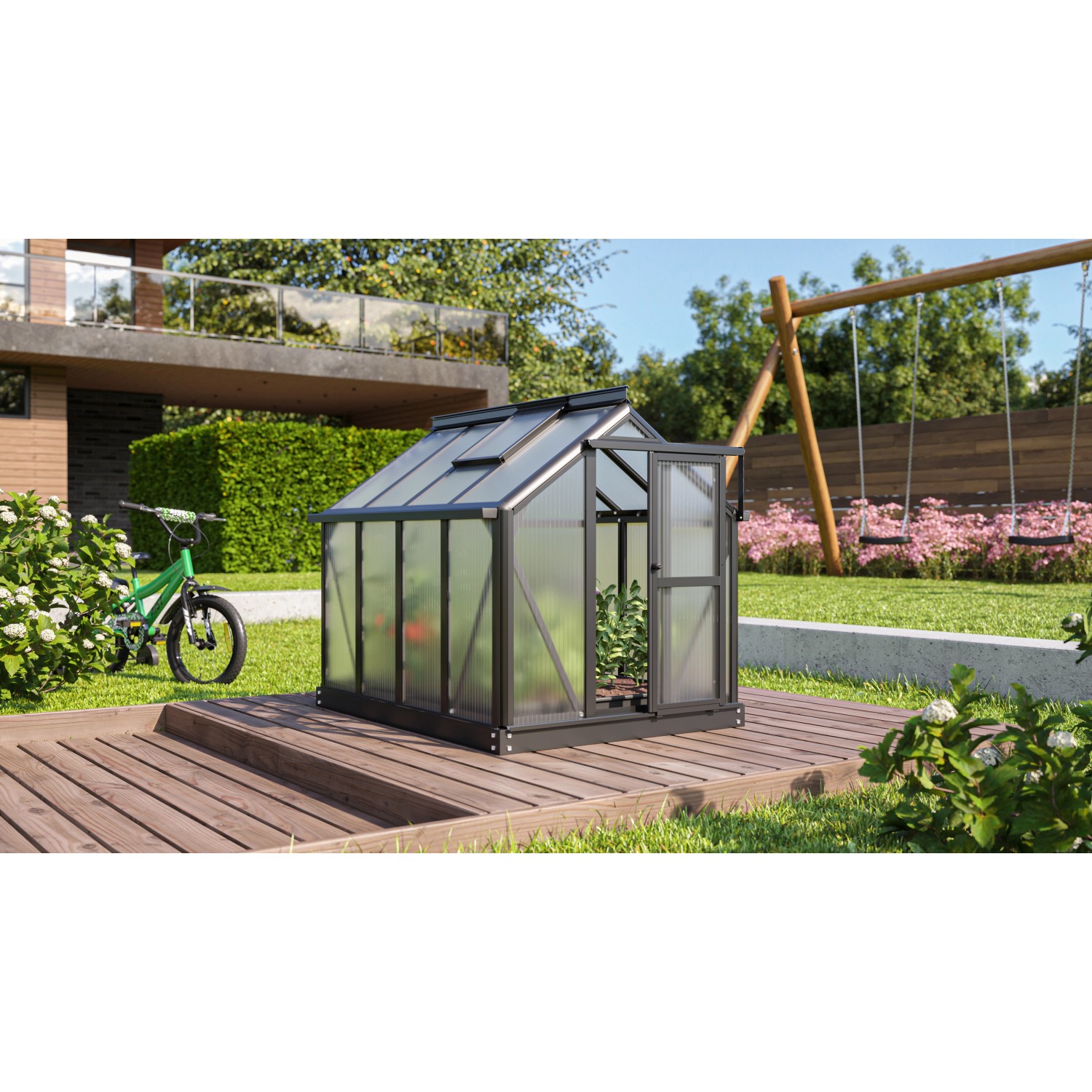 Vitavia Mini skleník Merlin HKP 4 mm, čierny, 87 x 111 x 91 cm nakúpiť ...