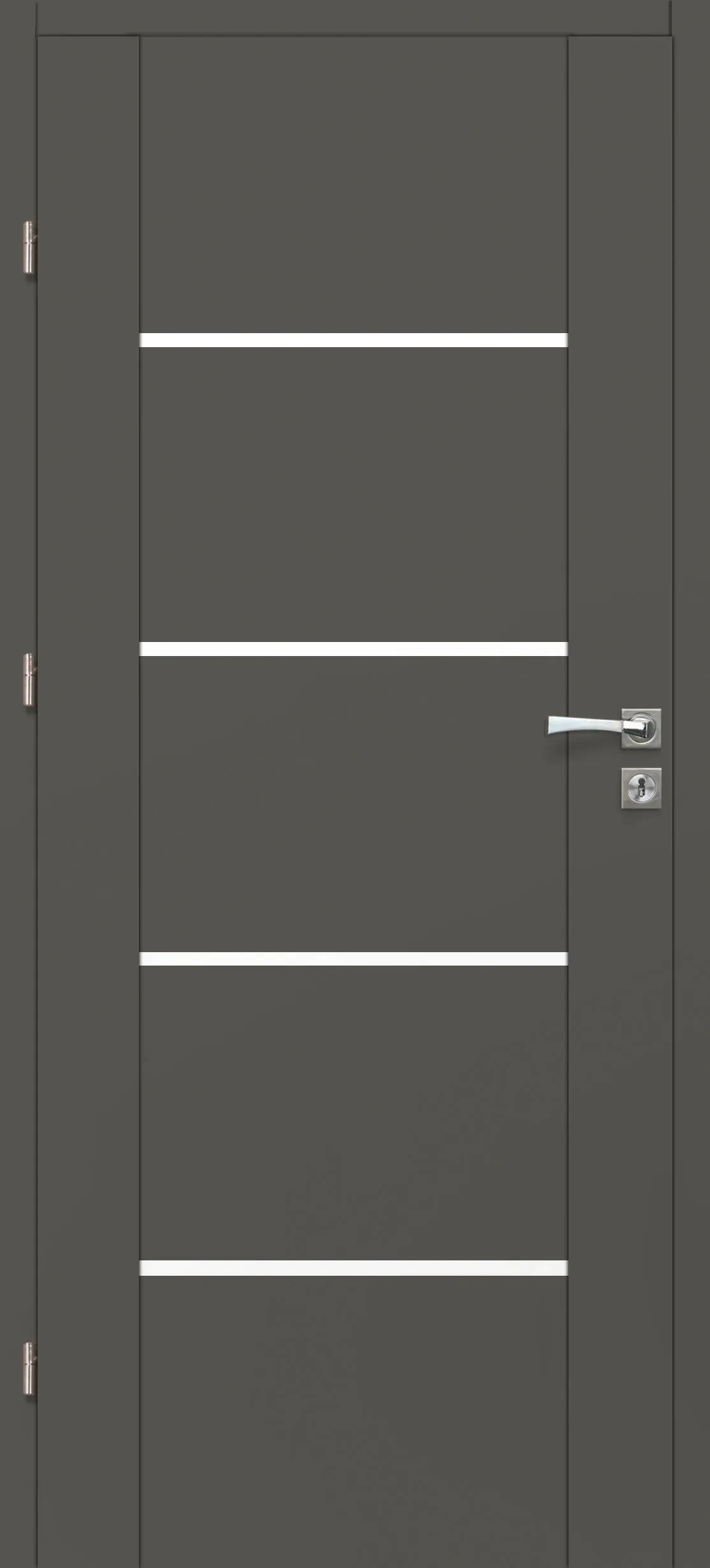 Voster Rámové falcové interiérové dvere MOBI 10, fólia Finish, grafit ...