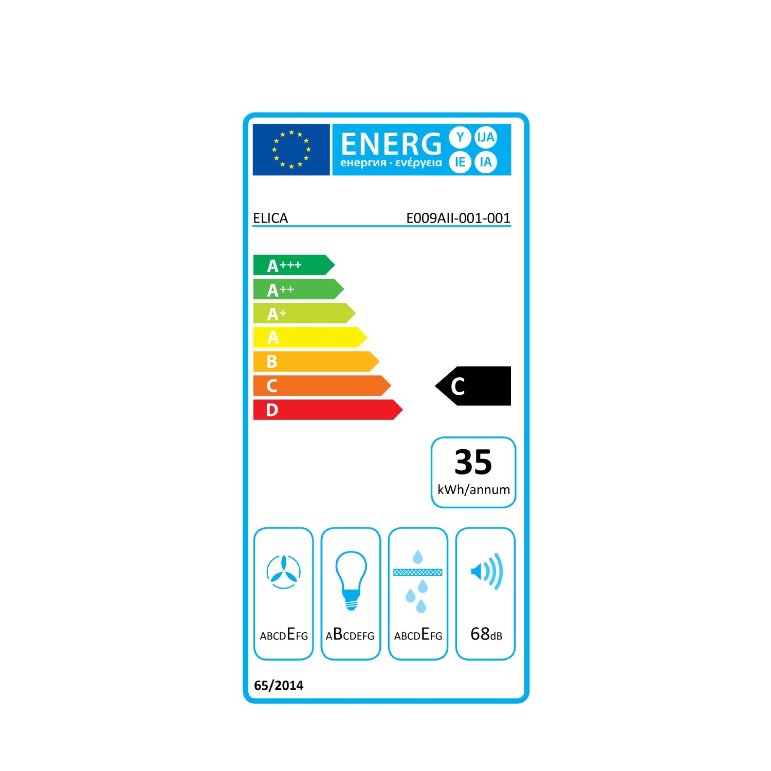 Elica Podvesný digestor Verve WH/F/60, biely, 7,7 x 60 x 47 cm nakúpiť ...