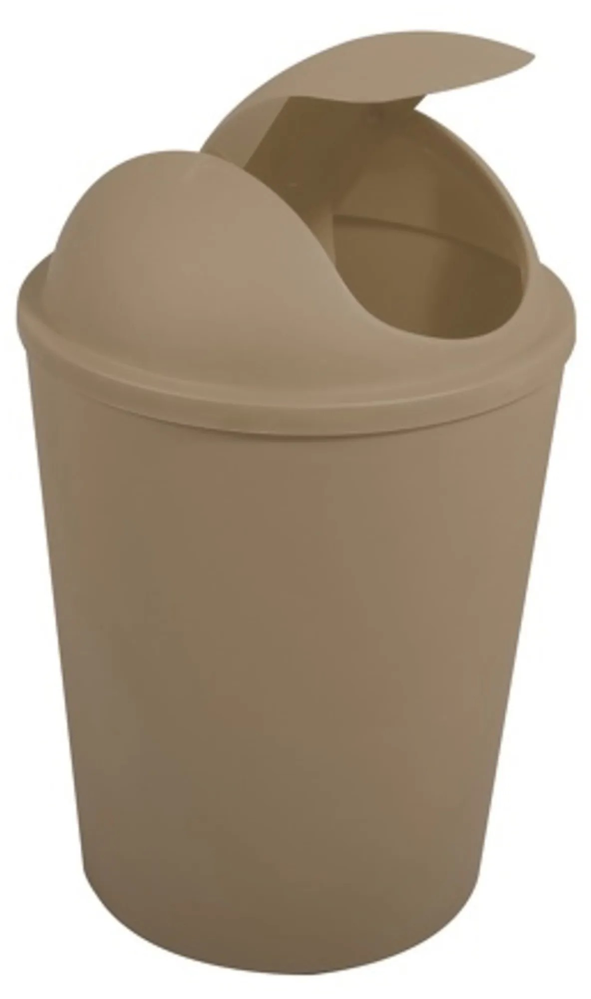 MSV Odpadkový kôš s výklopným vekom Ako, sivohnedá, 5,5 l nakúpiť v OBI