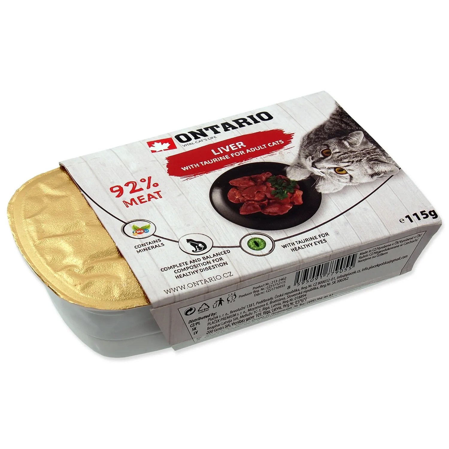 Ontario Vanička Adult s pečeňou a taurínom 115 g nakúpiť v OBI