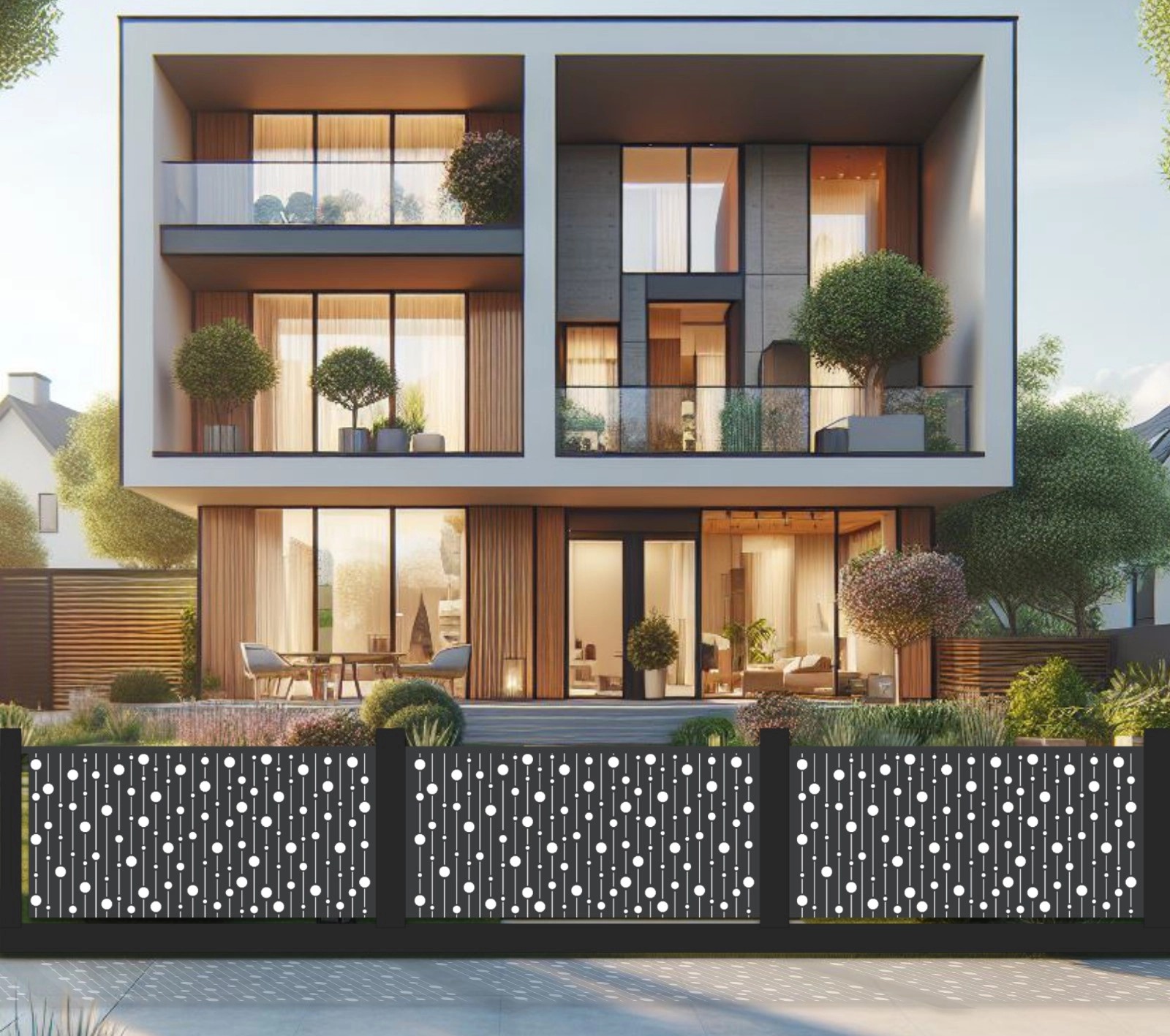 MEGACORP Dizajnové plotové pole KORÁLKY hliník 1900 x 900 mm nakúpiť v OBI