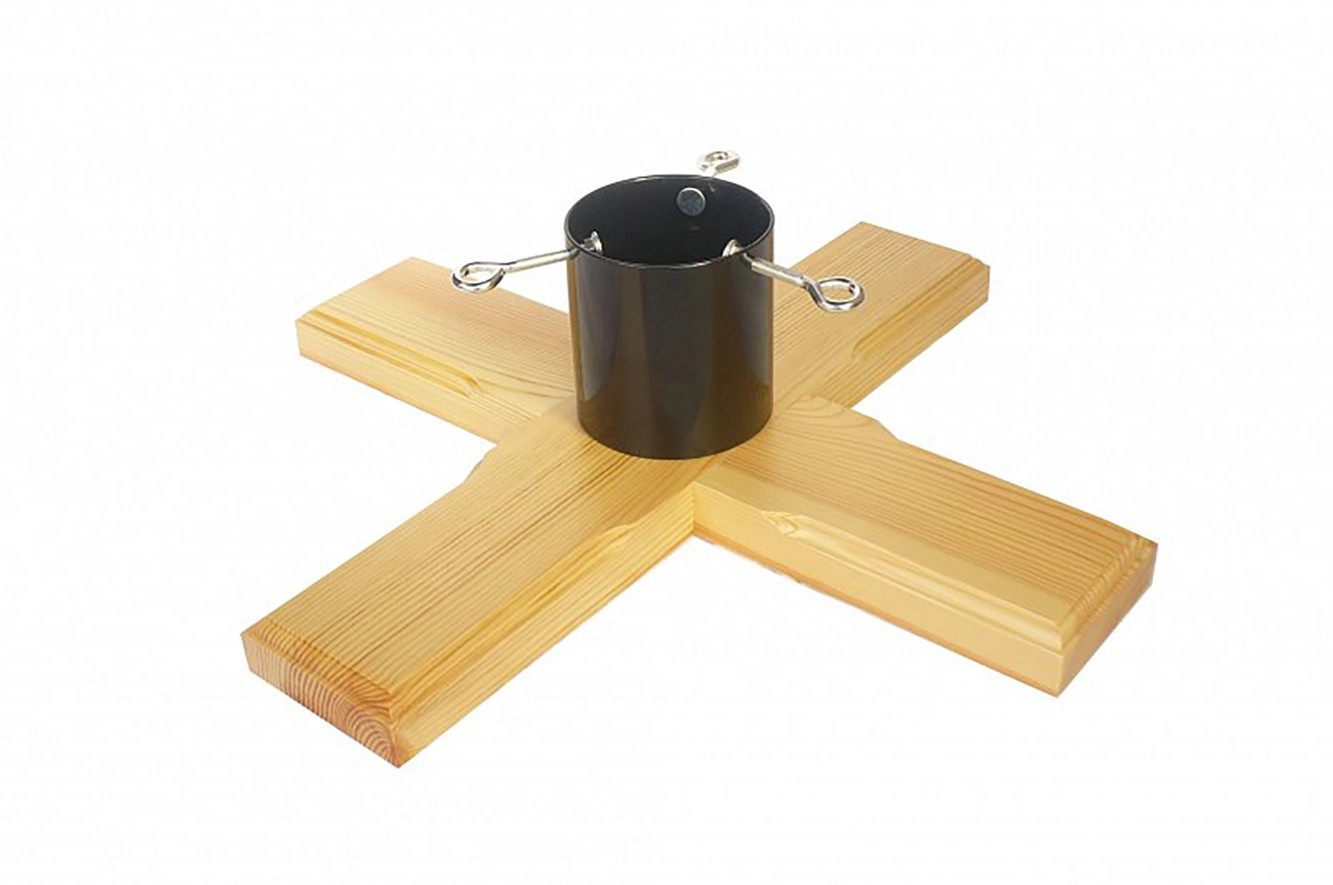 INKA Drevený stojan na vianočný stromček v tvare kríža 55 x 55 x 17 cm ...