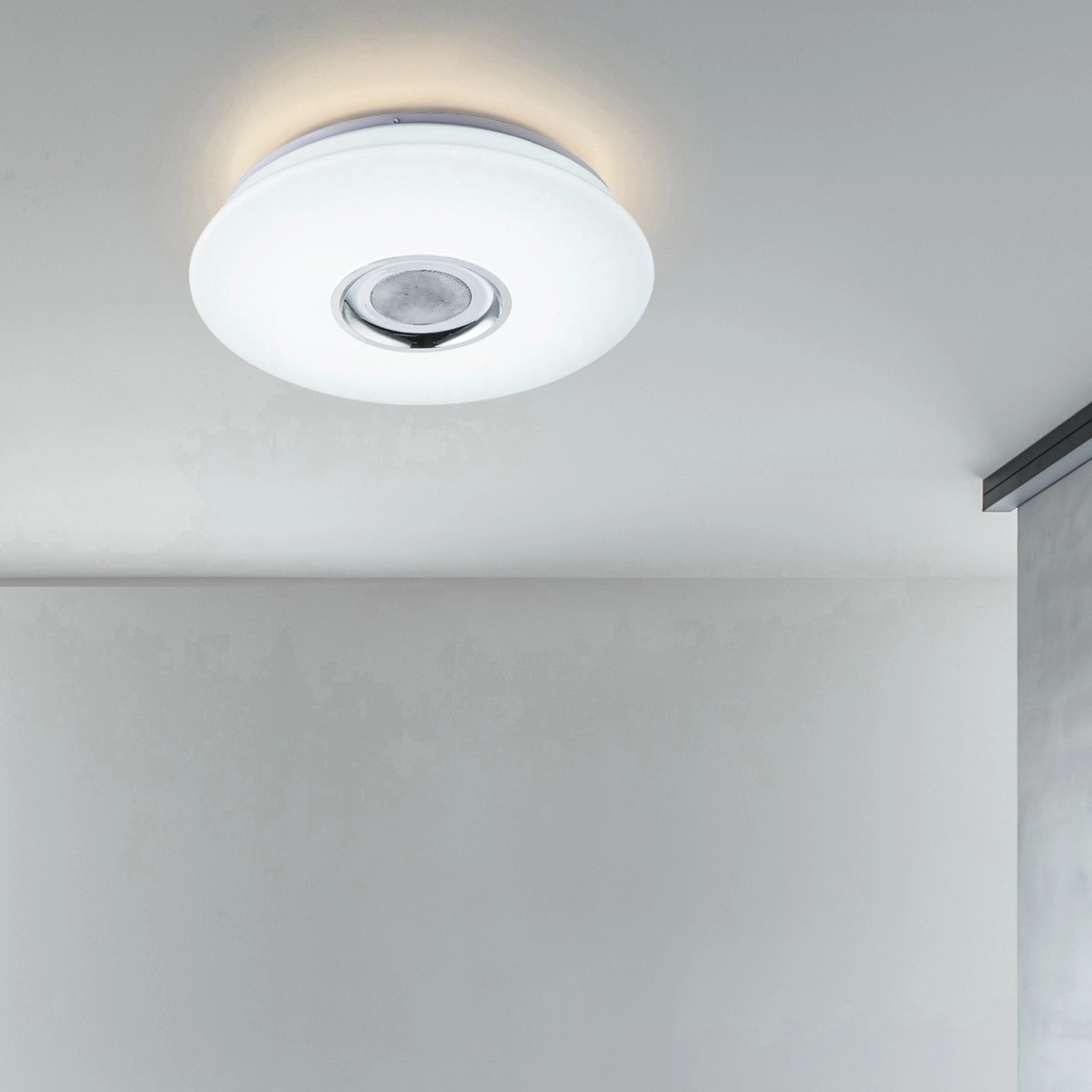 Globo Stropné LED svietidlo Nicole s reproduktorom, hv. obloha, biela ...