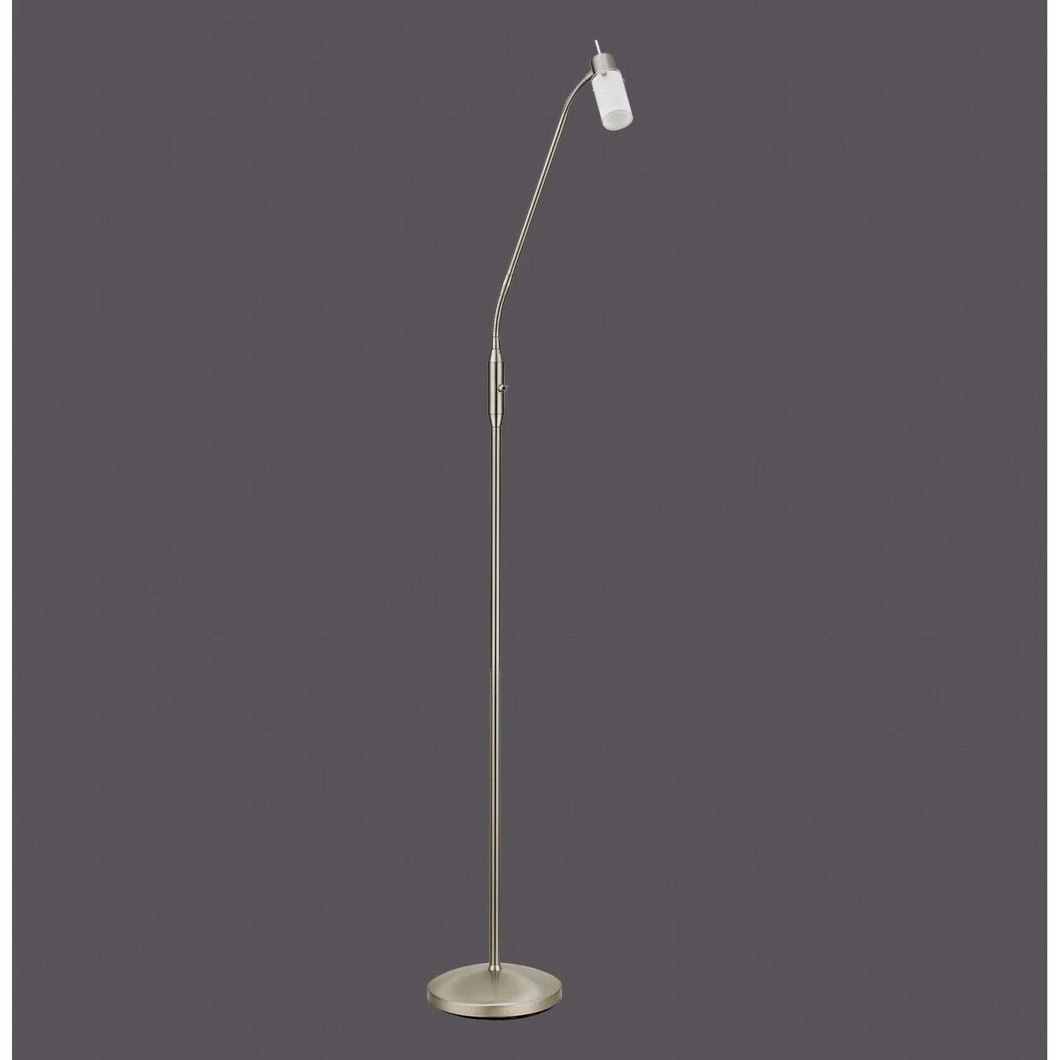 Just Light. Stojaca LED lampa Max, 4W, 420lm, 3000K, oceľová, pr. 21,5 ...