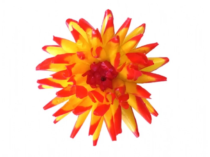 Kvet voskový - georgína dekor, žlto-červená, pr. 13 cm nakúpiť v OBI