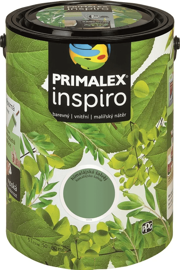 PRIMALEX Farebný vnútorný maliarsky náter Inspiro himalájska šalvia 5 l