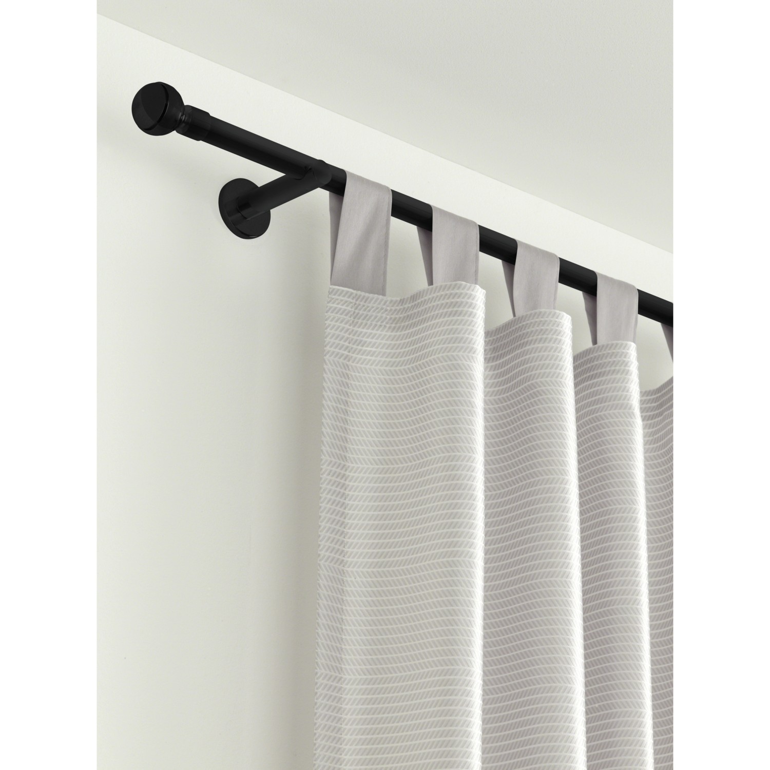 Gardinia Garniža s vnútornou drážkou Chicago, čierna matná, pr. 2 cm ...