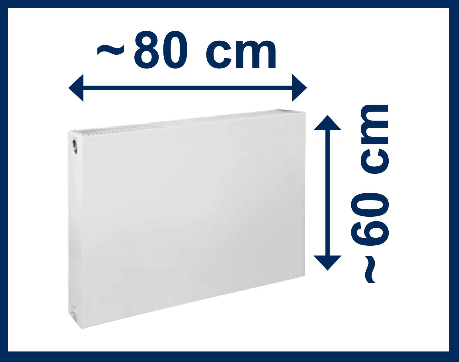 Doskový radiátor hladký, biela, 60 x 80 cm nakúpiť v OBI