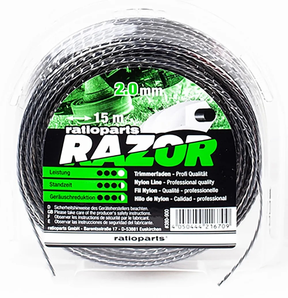 Ratioparts Nylonová struna do kosačky Razor 5-hranná, pr. 2 mm x 15 m ...